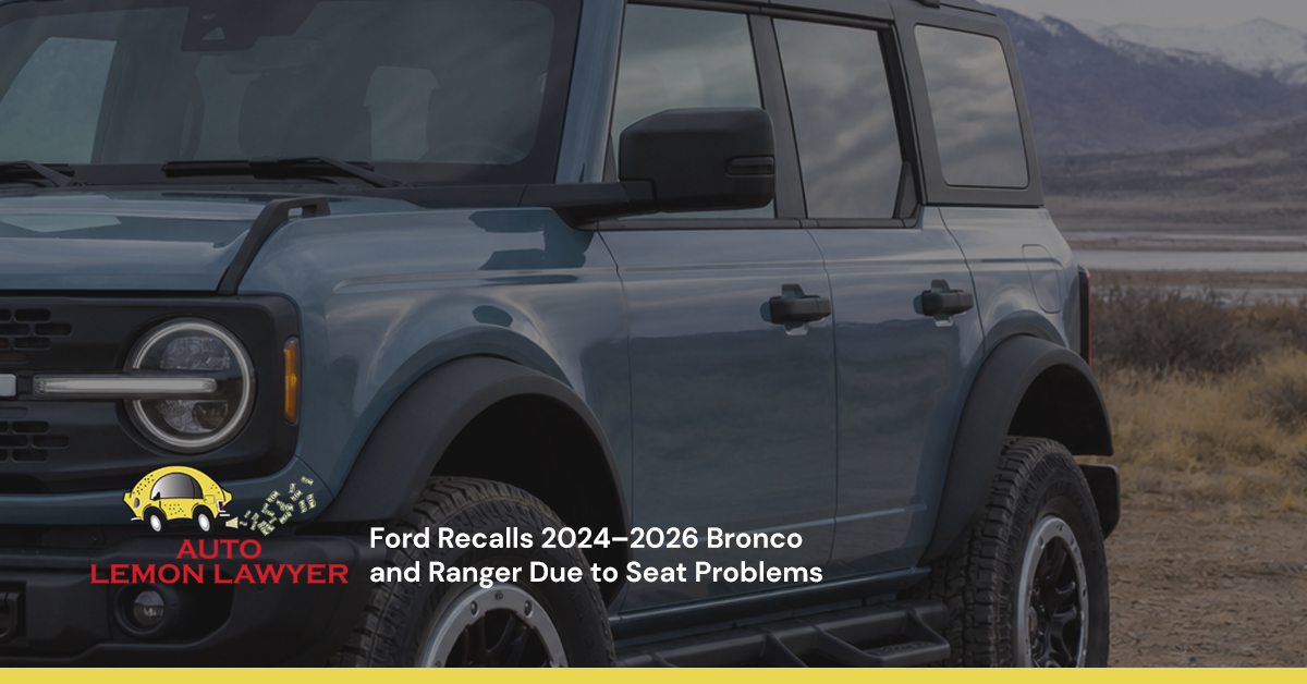 Ford Recalls 2024–2026 Bronco and Ranger Due to Seat Problems | Auto ...